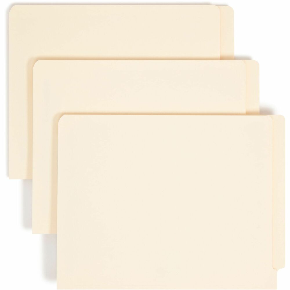 Smead Straight Tab Cut Letter Recycled Fastener Folder - 8 1/2" x 11 ...