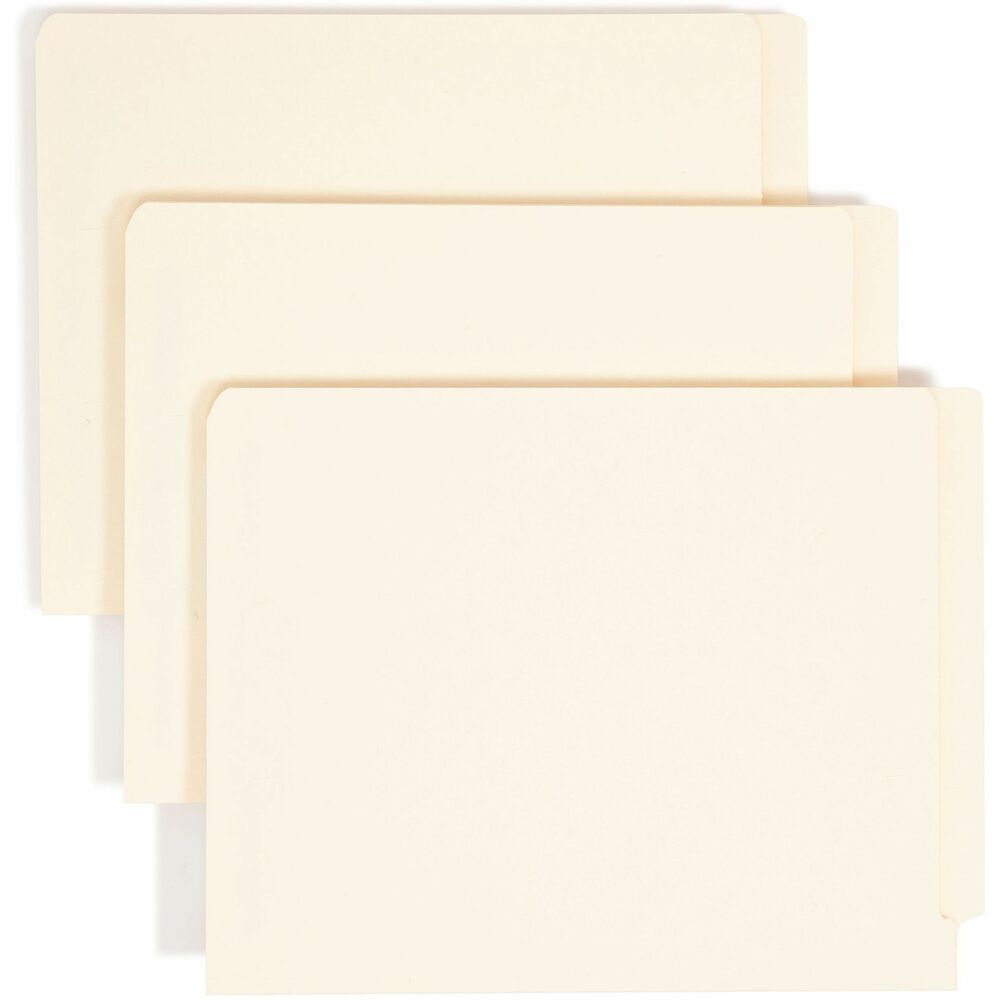 Smead Straight Tab Cut Letter Recycled Fastener Folder - 8 1/2" x 11 ...