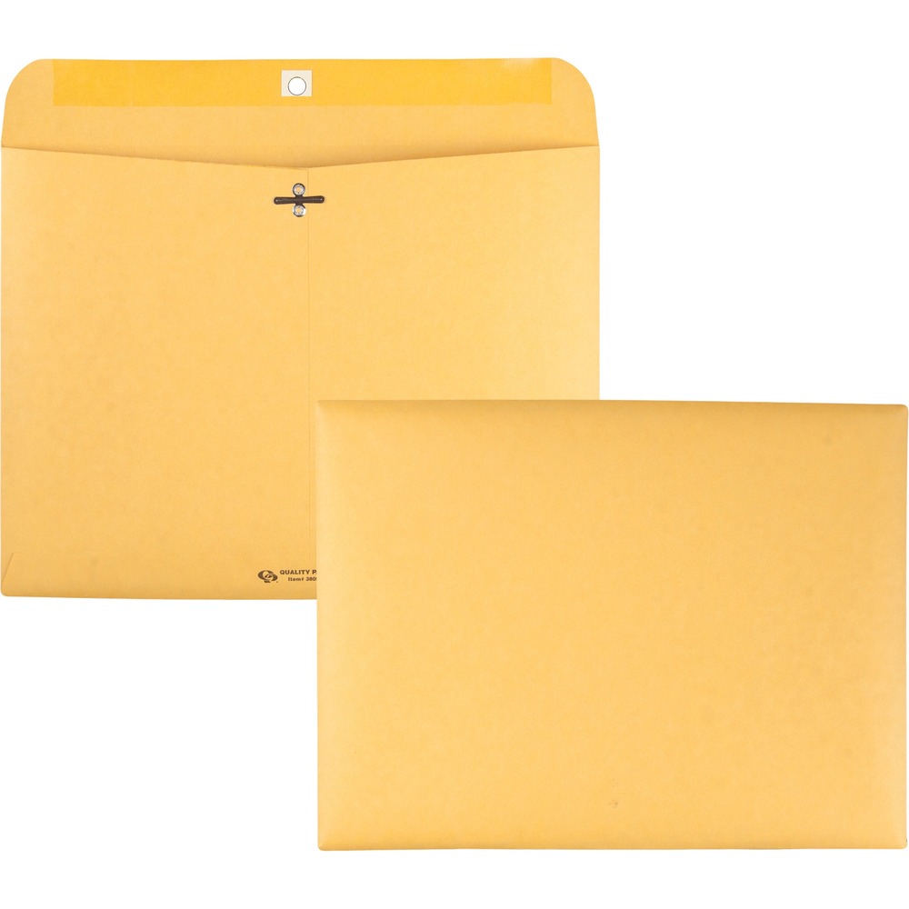 Quality Park 9 x 12 Clasp Envelopes with Deeply Gummed Flaps - Clasp ...