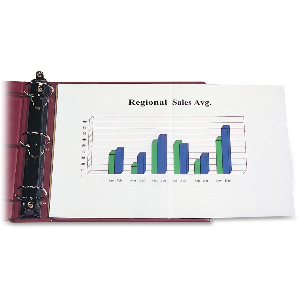 C-Line Panoramic Fold-Out Sheet Protectors - For 11" x 17" , Letter 8 1 ...