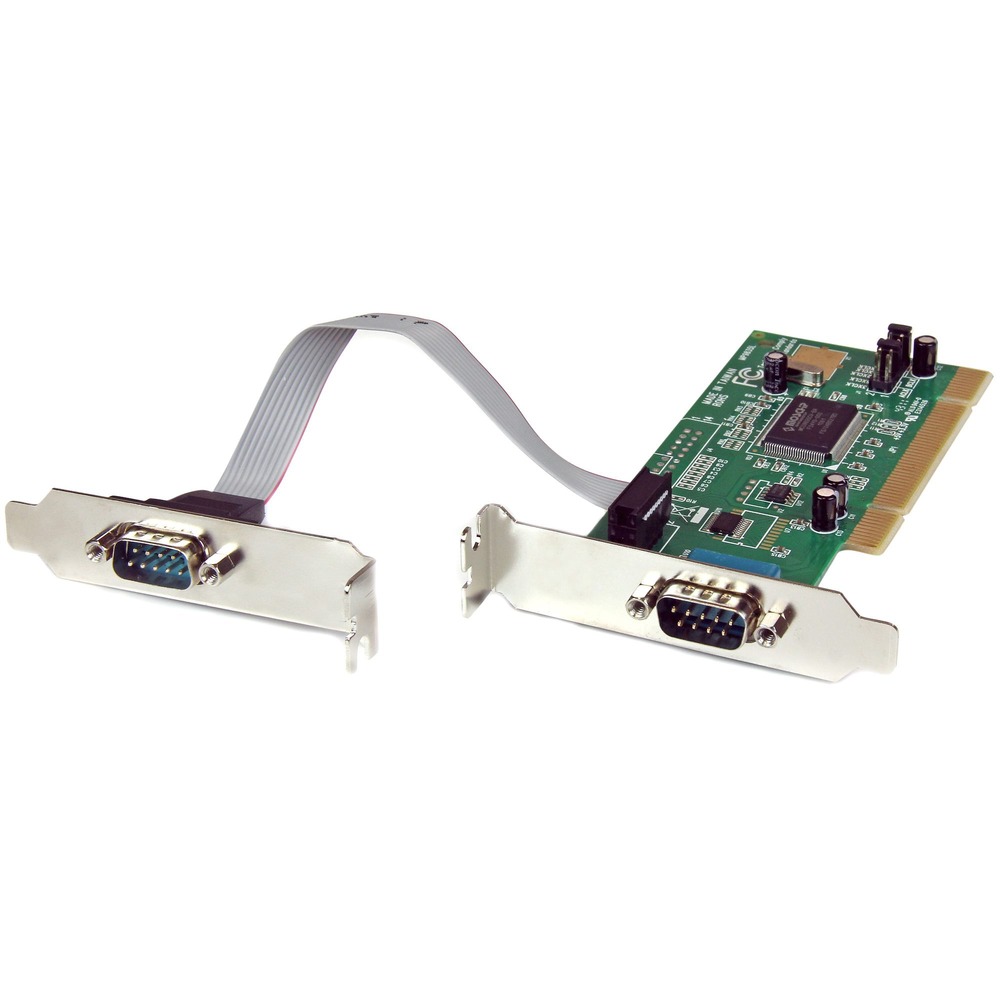 StarTech.com 2 Port PCI Low Profile RS232 Serial Adapter Card with 16550 UART - Low Profile 2 ...