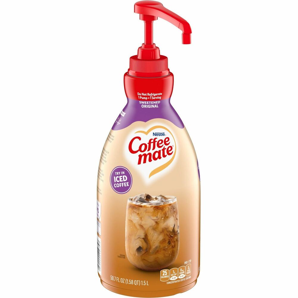 Coffee mate Sweetened Original Liquid Concentrate Coffee Creamer - Pump ...