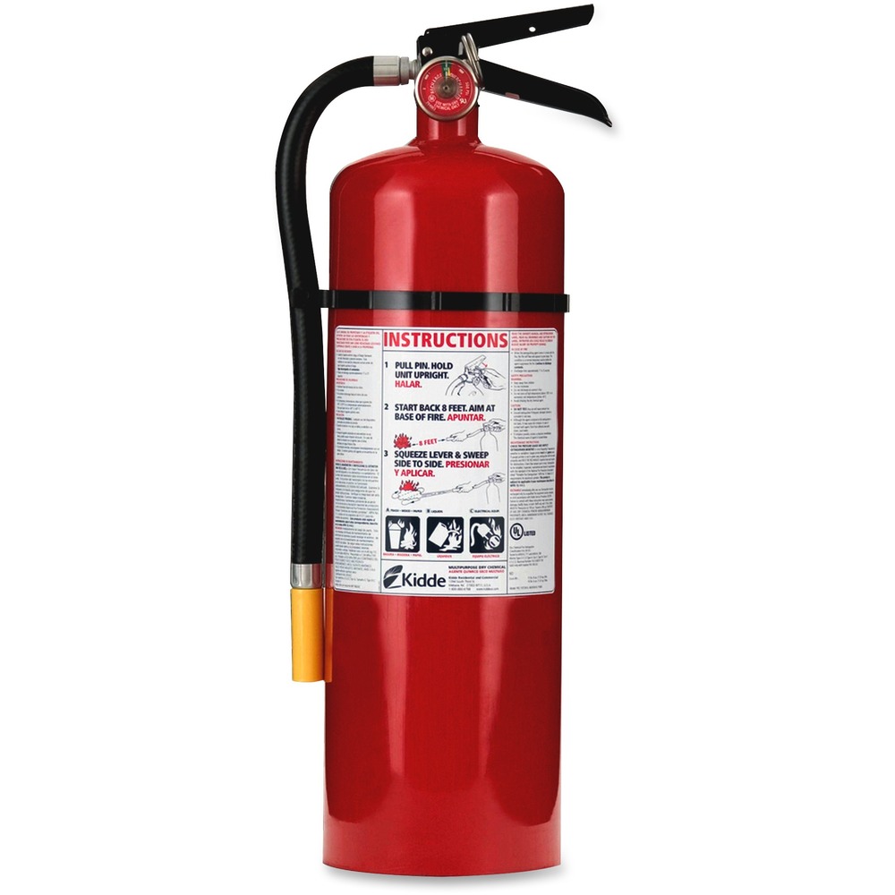 Kidde Pro 10 Fire Extinguisher - 10 lb Capacity - Rechargeable, Impact ...