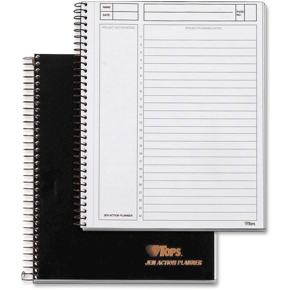 TOPS Journal Entry Notetaking Ruled Planner Pad - 84 Sheets - Wire ...