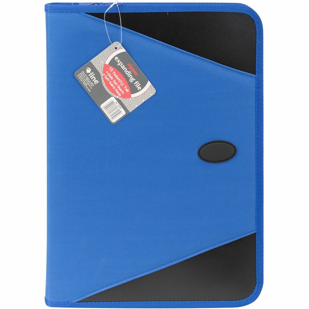 C-Line Expanding File with Zipper Closure - Blue, 1/EA, 48105 - Herald ...