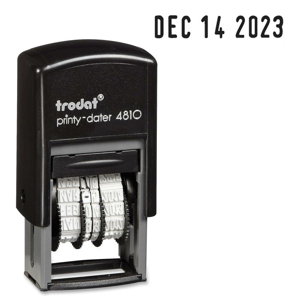 Trodat Printy Pocket Dater Stamp - Date Stamp - Recycled - 1 Each - Bow ...