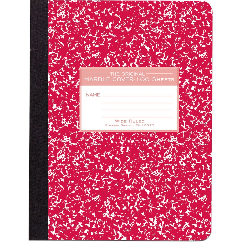 Roaring Spring Wide Ruled Hard Cover Composition Book - 100 Sheets ...