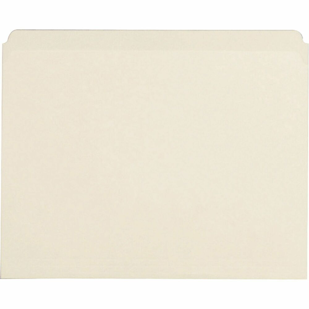 Business Source Straight Tab Cut Letter Recycled Top Tab File Folder ...