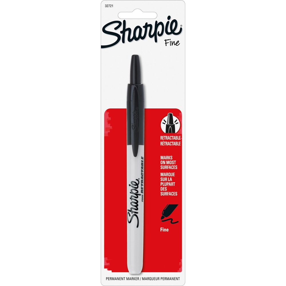 Sharpie Retractable Permanent Marker - Fine Marker Point - Retractable ...