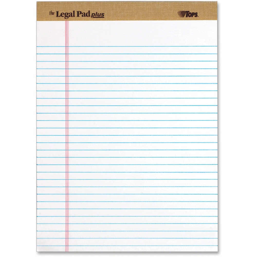 TOPS Binding Letr - Trim Perf. Writing Pads - Letter - 50 Sheets ...