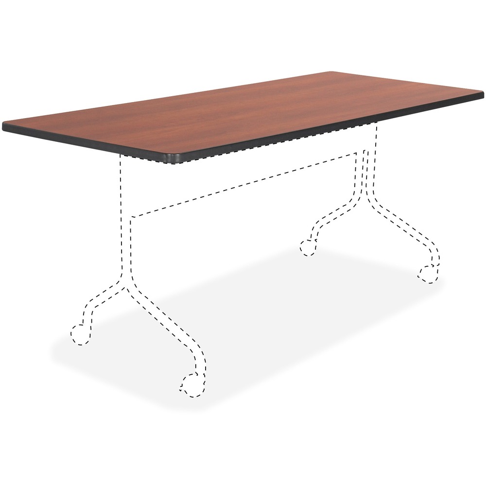 Safco Impromptu Mobile Training Table - Cherry Rectangle, Laminated Top ...