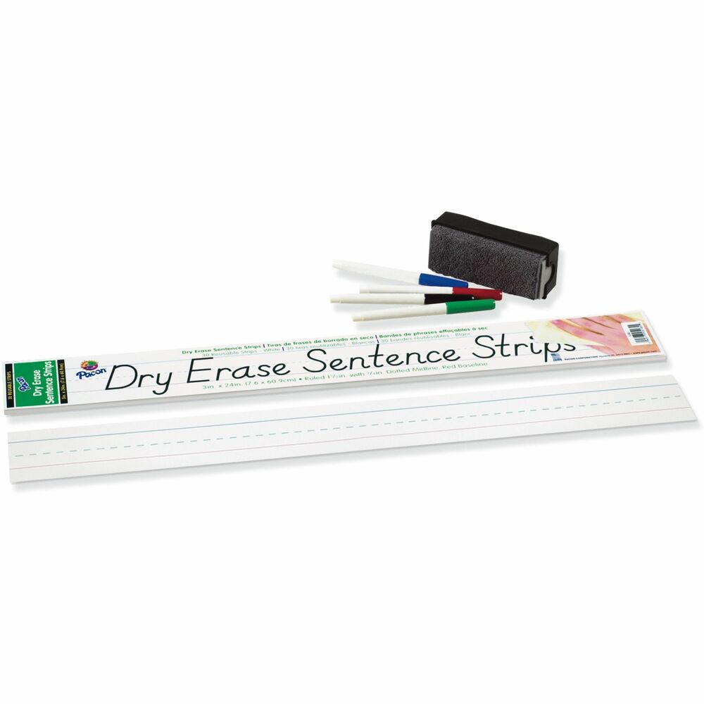 Pacon® Dry Erase Sentence Strips - 30 / Pack