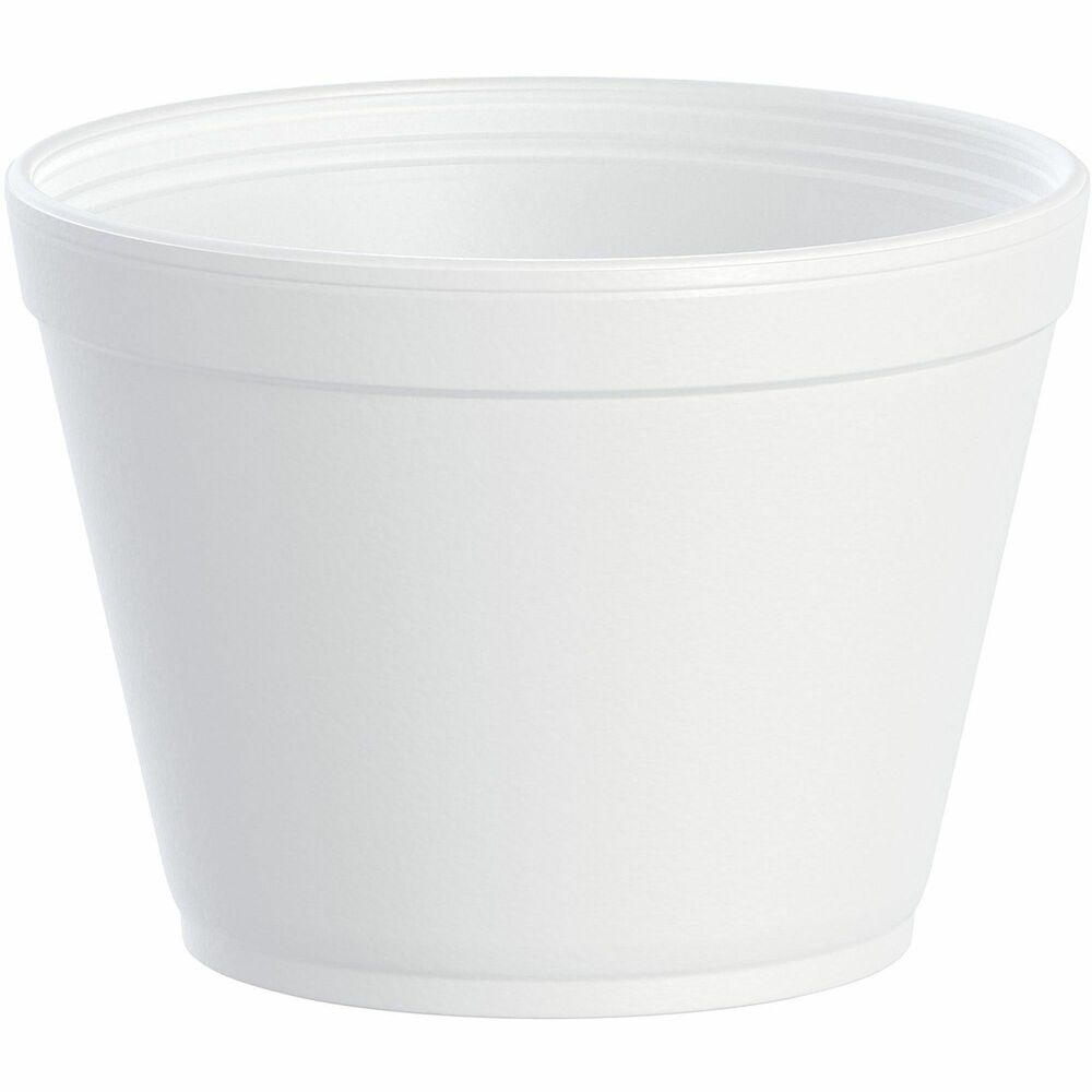 Dart J Cup 16 oz Foam Food Containers - 16 fl oz - Round - White - Foam ...