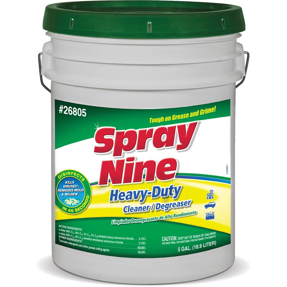 Spray Nine Heavy-Duty Cleaner/Degreaser + Disinfectant - For ...