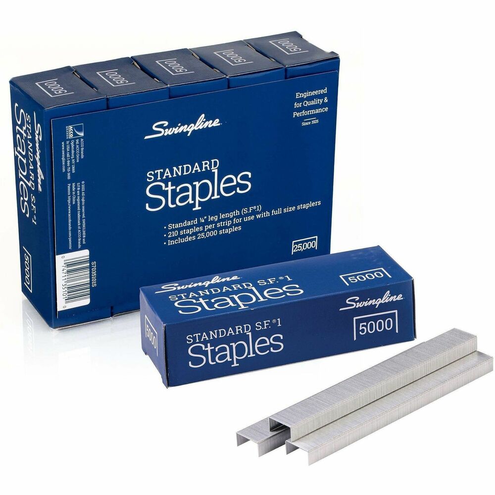 Swingline Staples - Standard - 1/4" - for Paper - Chisel Point, Durable ...