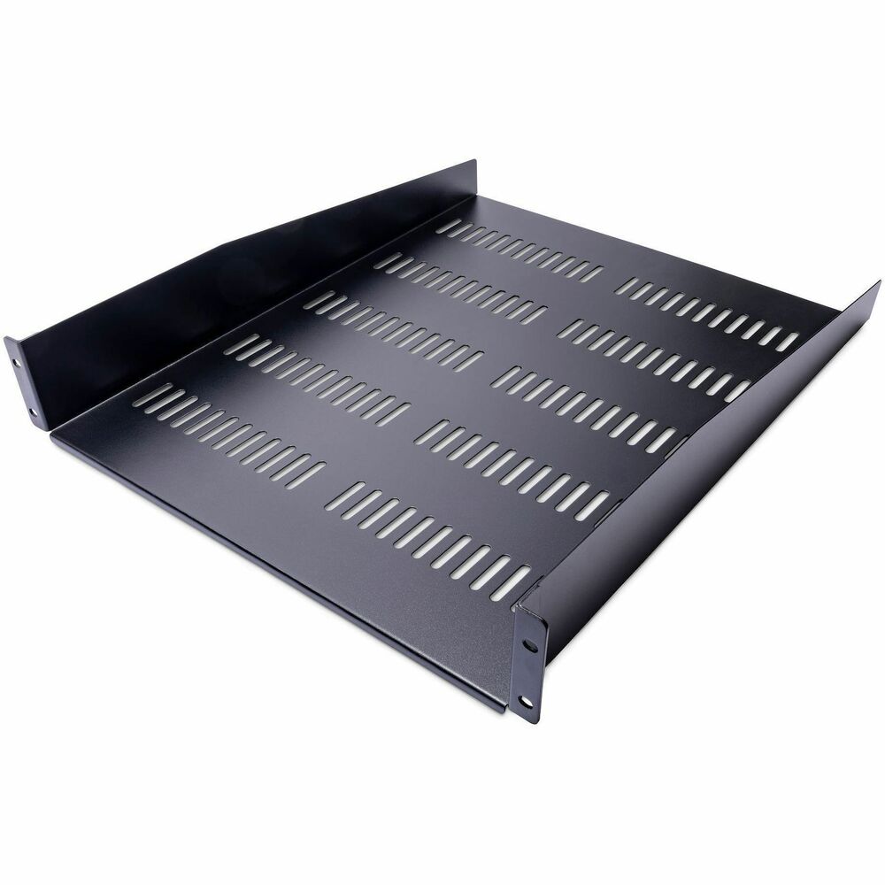 StarTech.com 2U 22in Vented Rack Mount Shelf - Fixed Server Rack ...