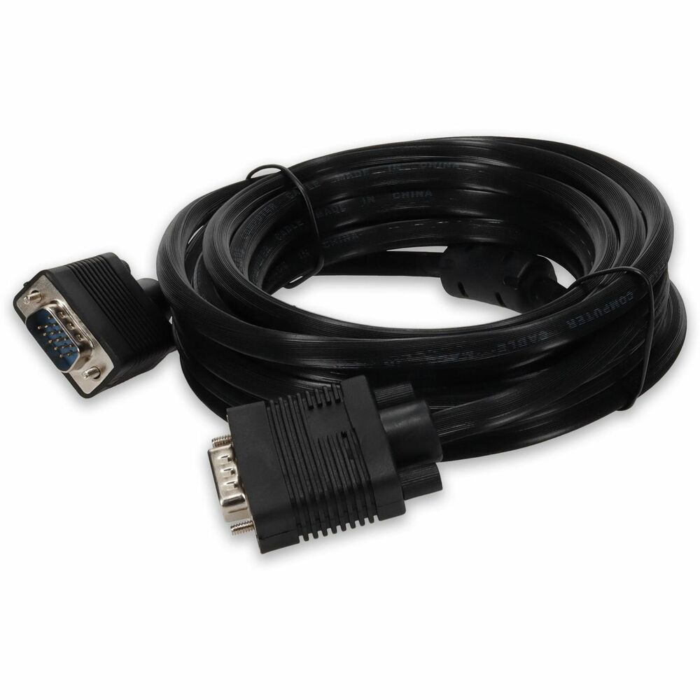 25ft VGA Male to VGA Male Black Cable For Resolution Up to 1920x1200 ...