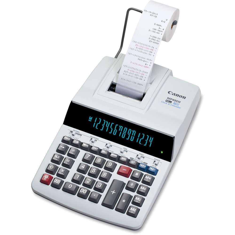 Canon MP49DII Desktop Printing Calculator - Dual Color Print - Dot ...