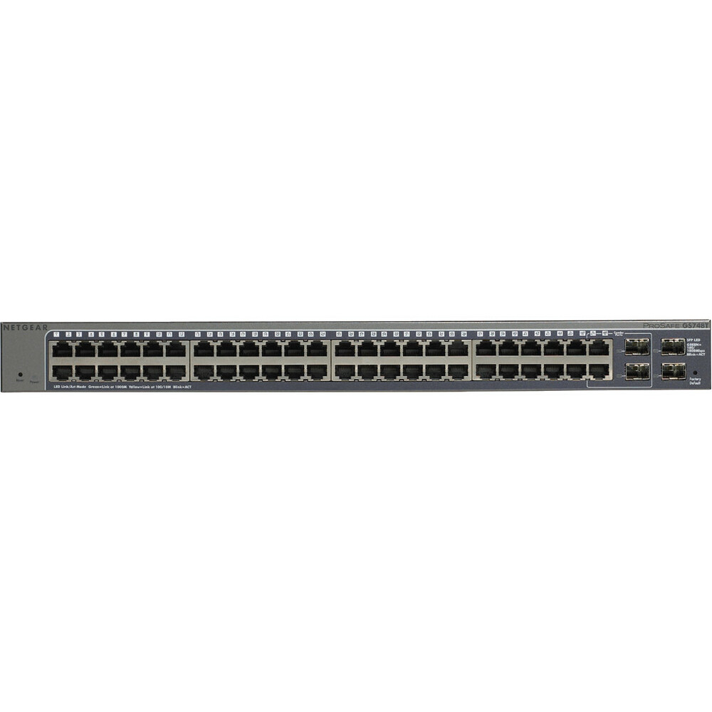 NETGEAR 48-Port Gigabit Smart Switch, GS748Tv5 - 48 Ports - Manageable ...