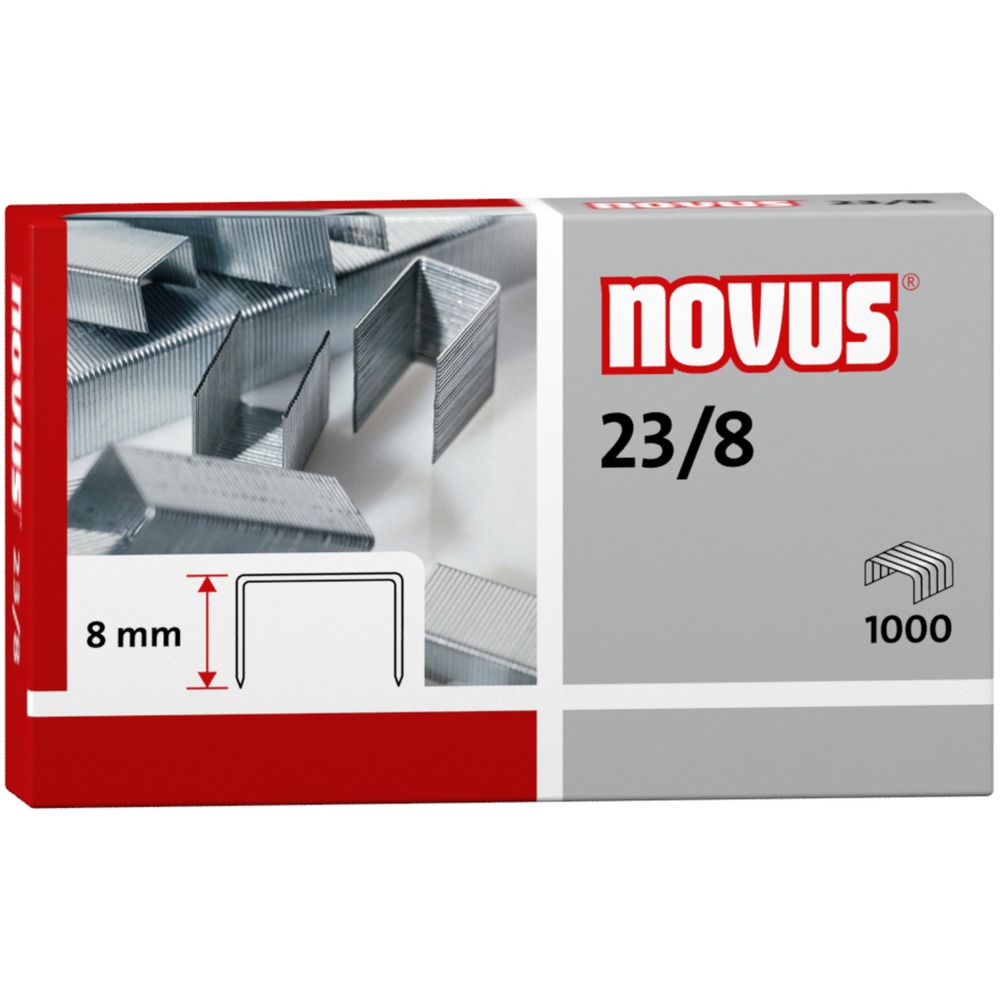 Novus 23/8 Super Heavy Duty Staples - 5/16" Leg - Silver - Steel - 1000 ...