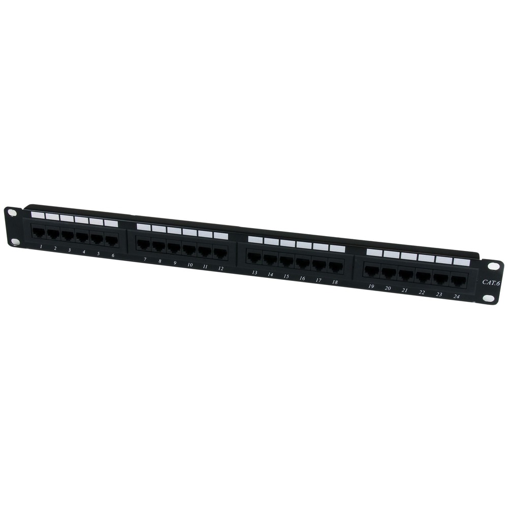 StarTech.com 24 Port 1U Rackmount Cat 6 110 Patch Panel - 24 x RJ-45 ...