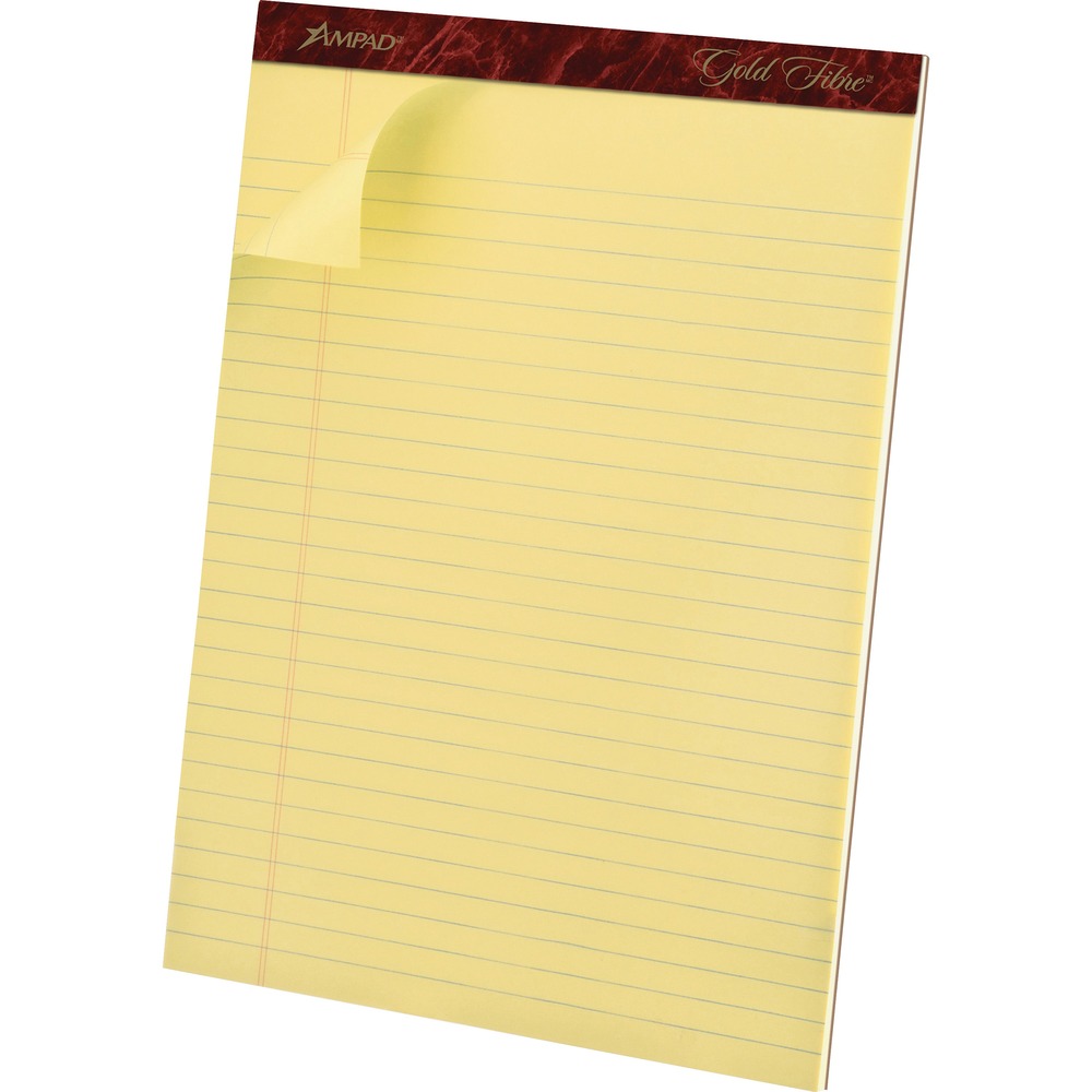 Ampad Gold Fibre Premium Rule Writing Pads - Letter - 50 Sheets ...