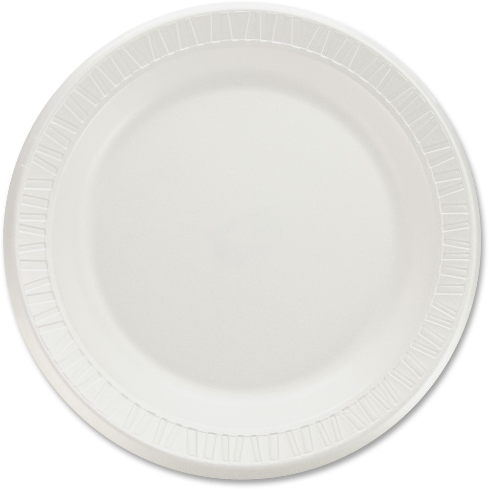 Dart Quiet Classic 9" Laminated Foam Plates - 9" Diameter - White ...