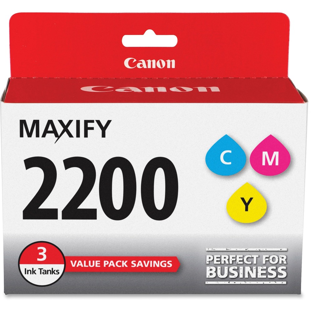 Canon PGI-2200 CMY Original Standard Yield Inkjet Ink Cartridge - Cyan ...