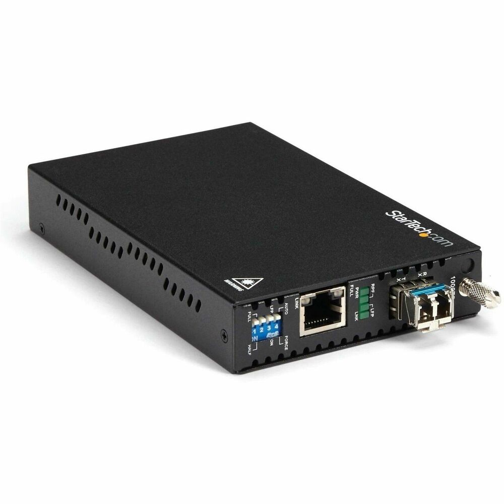 StarTech.com Gigabit Ethernet Copper-to-Fiber Media Converter - SM LC ...
