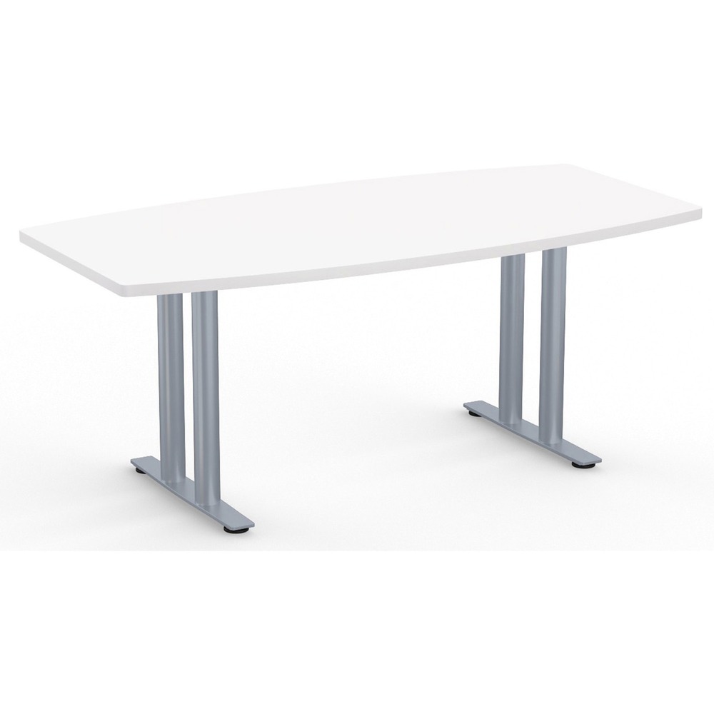 Special-T Sienna 2TL Conference Table - Designer White Boat, Laminated ...
