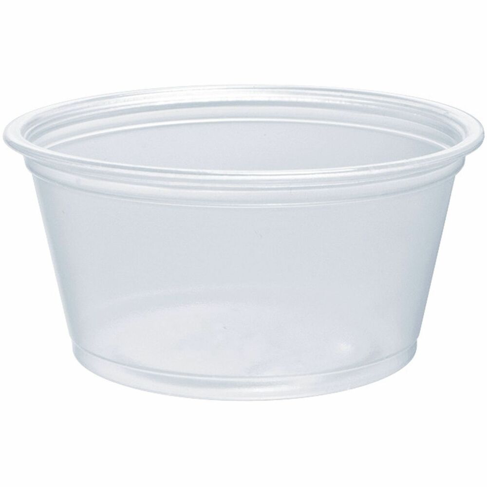 Dart 2 oz PP Plastic Portion Container - Contact Clear - Food, Sauce ...