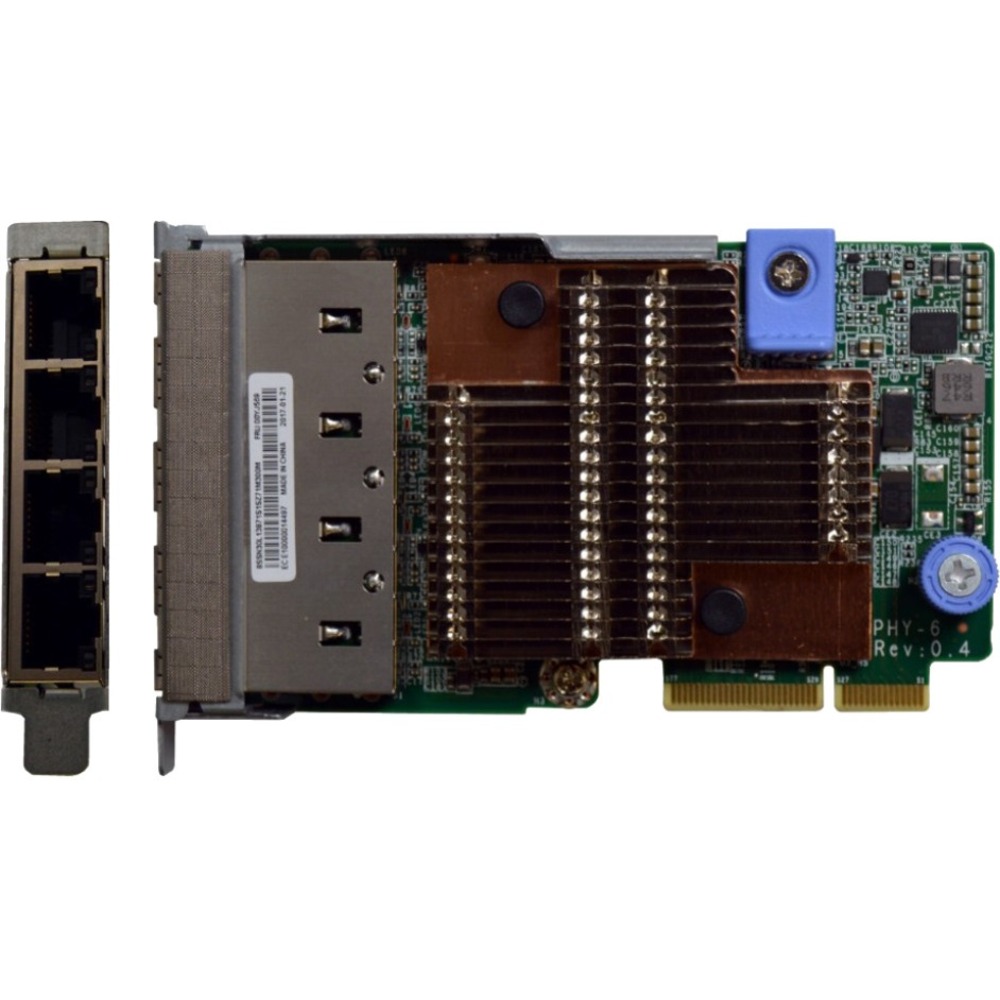 Lenovo ThinkSystem 10Gb 4-port Base-T LOM - PCI Express - 4 Port(s) - 4 ...