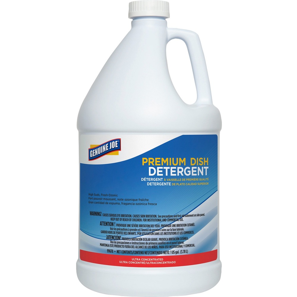 Genuine Joe Premium Dish Detergent - Concentrate - 128 fl oz (4 quart ...