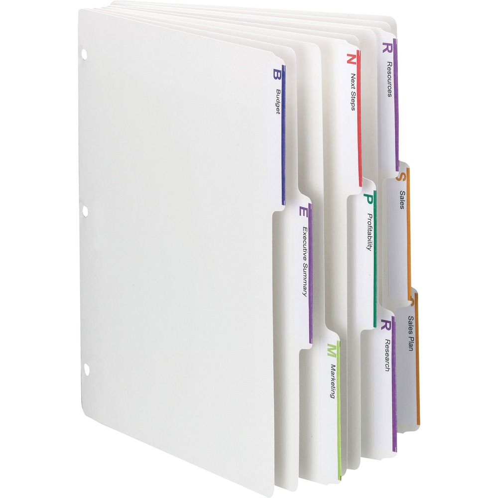 Smead Viewables 3-Ring Binder Index Dividers - Letter - 8.50" Width x ...