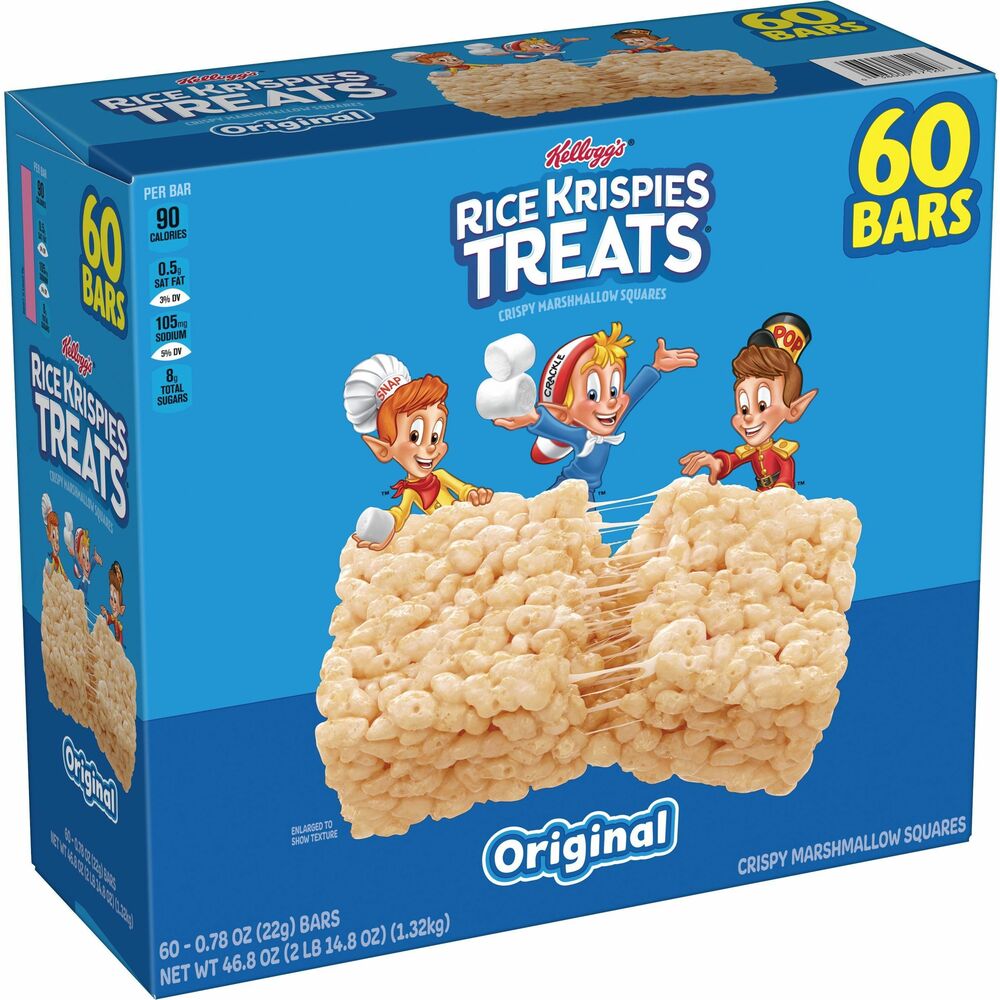Rice Krispies Original Rice Krispies Treats - Original - 60 / Carton ...