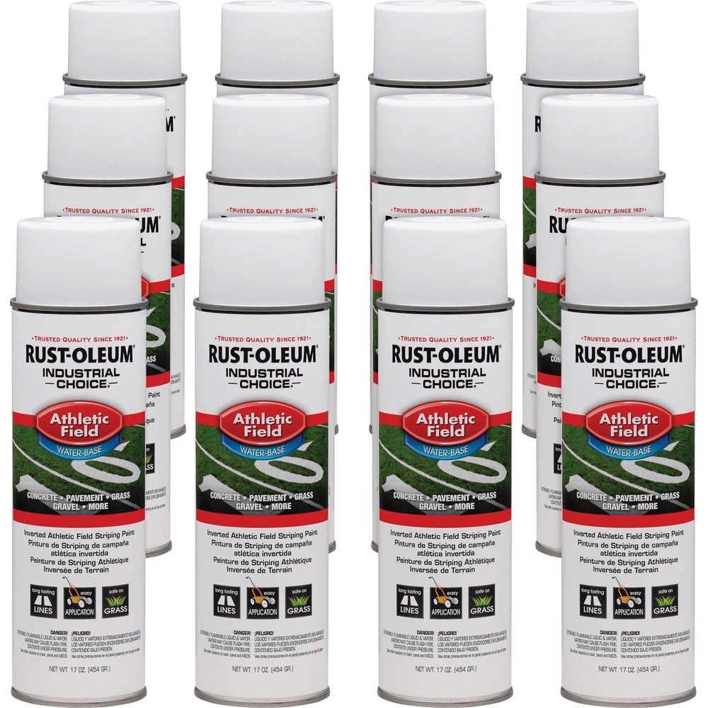 Industrial Choice Athletic Field Striping Paint - 17 fl oz - White - 12 ...