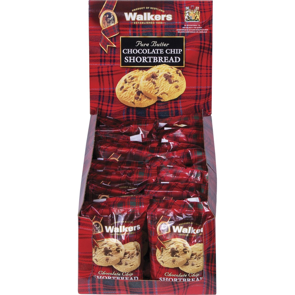 Walkers Chocolate Chip Shortbread Cookies - Shortbread - 20 / Box - A ...