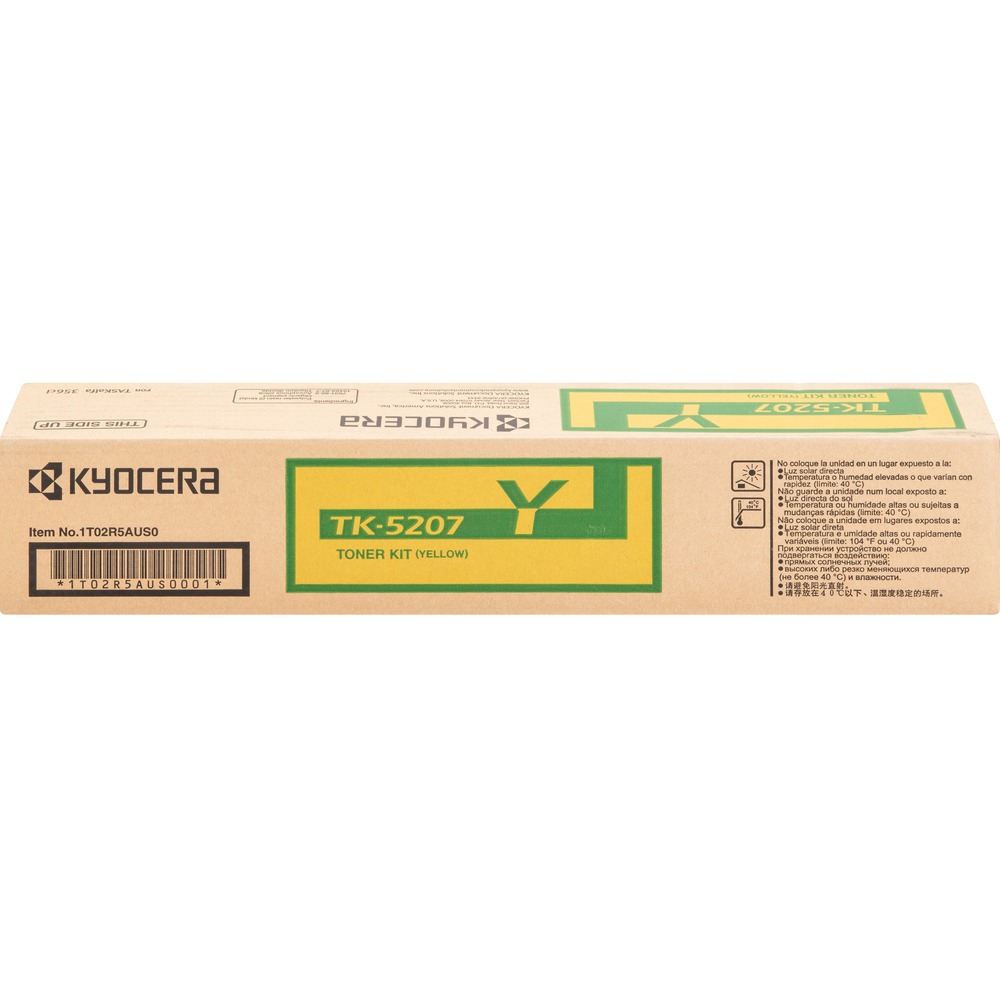 Kyocera TK-5207Y Original Laser Toner Cartridge - Yellow - 1 Each ...