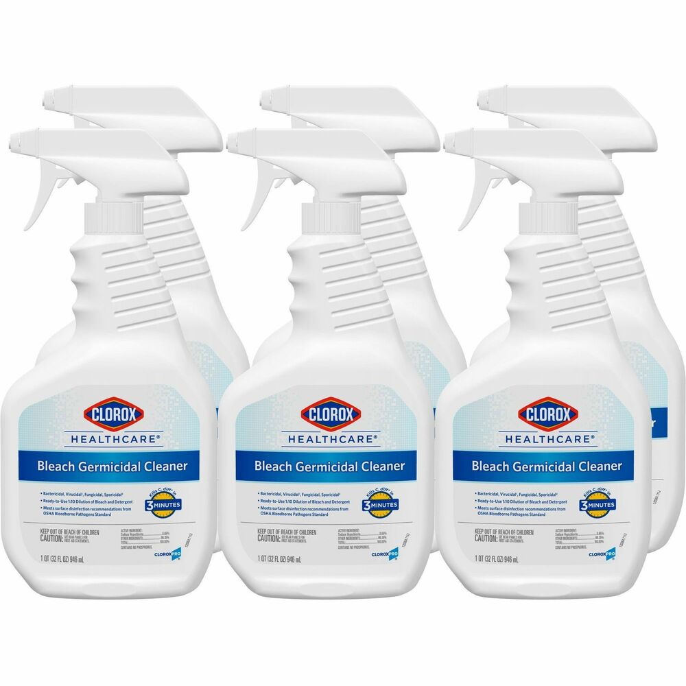 Clorox Healthcare Bleach Germicidal Cleaner - Ready-To-Use - 32 fl oz ...