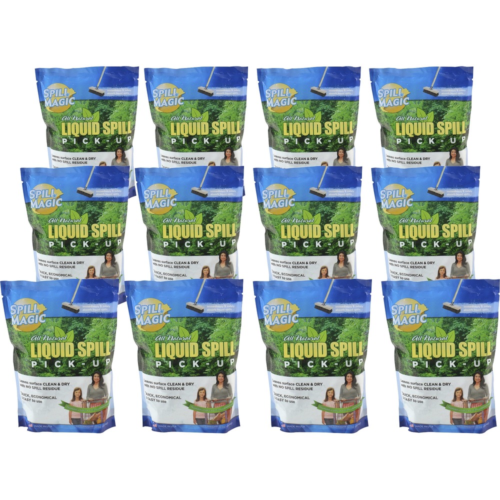 Spill Magic All-Purpose Spill Clean Up - 12/Carton - Blue - Office Pro