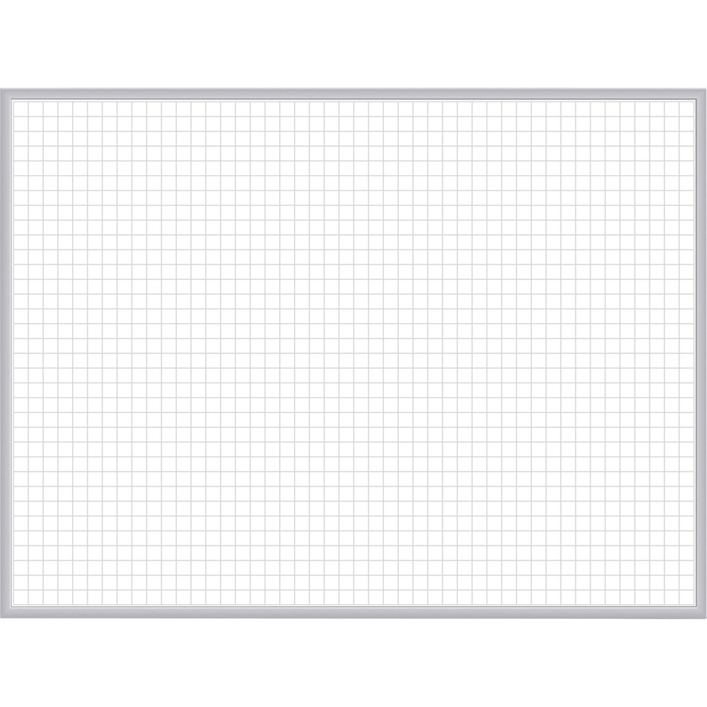 Ghent Grid Whiteboard - 36" (3 ft) Width x 24" (2 ft) Height - White ...