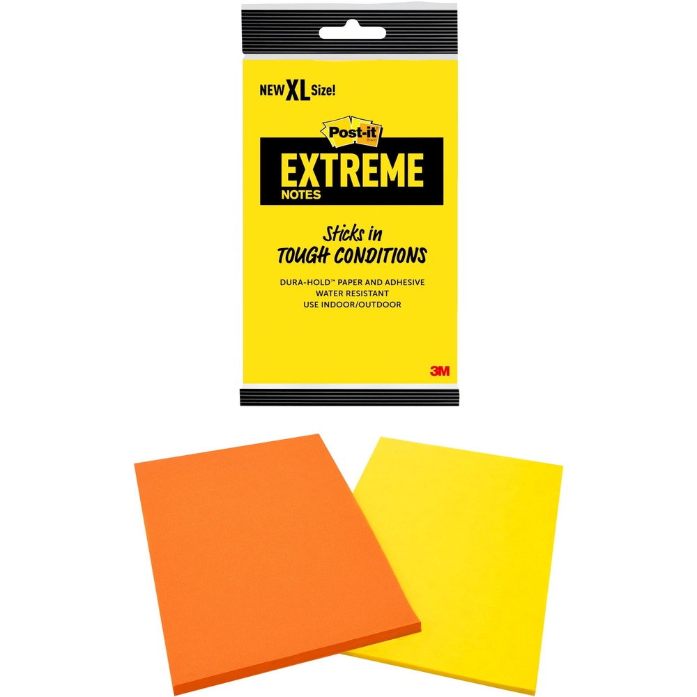 Post-it® Extreme Notes - 4 1/2" x 6 3/4" - Rectangle - 25 Sheets per ...