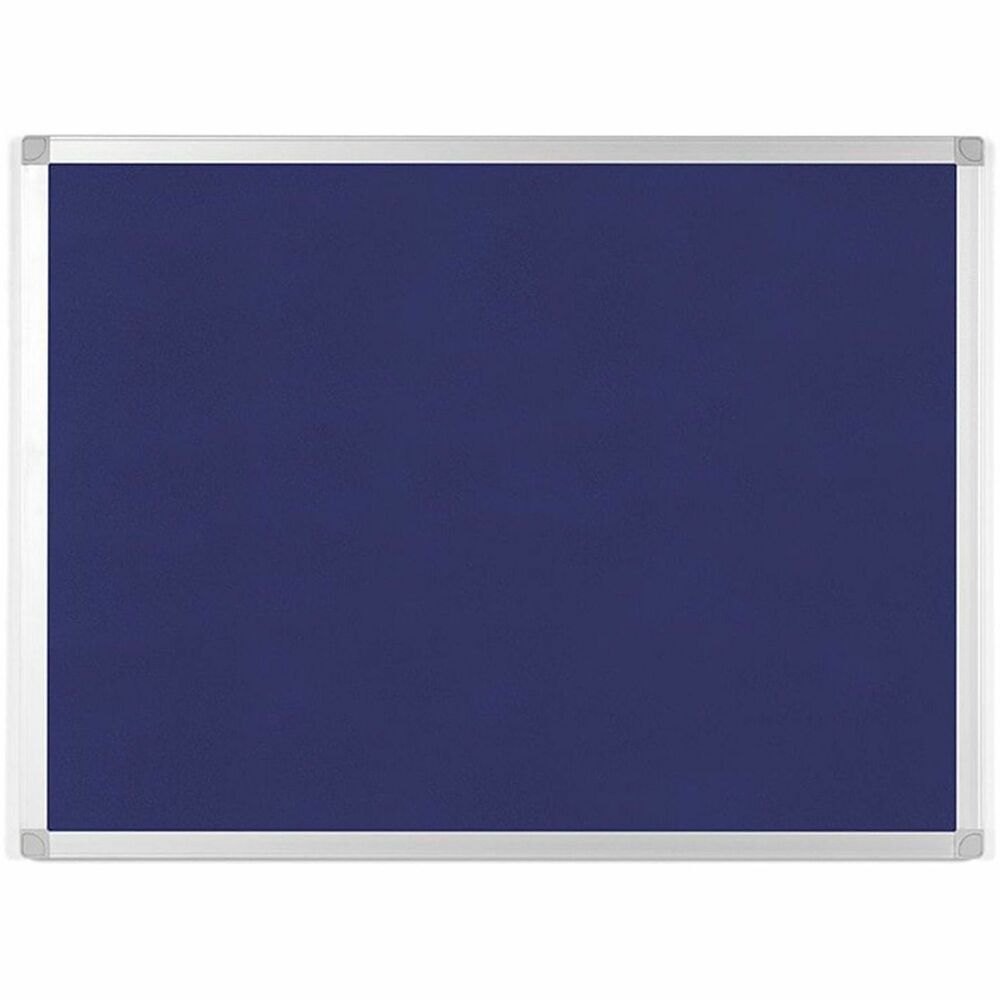 MasterVision Ayda Fabric 24"W Bulletin Board - Blue Fabric Surface ...