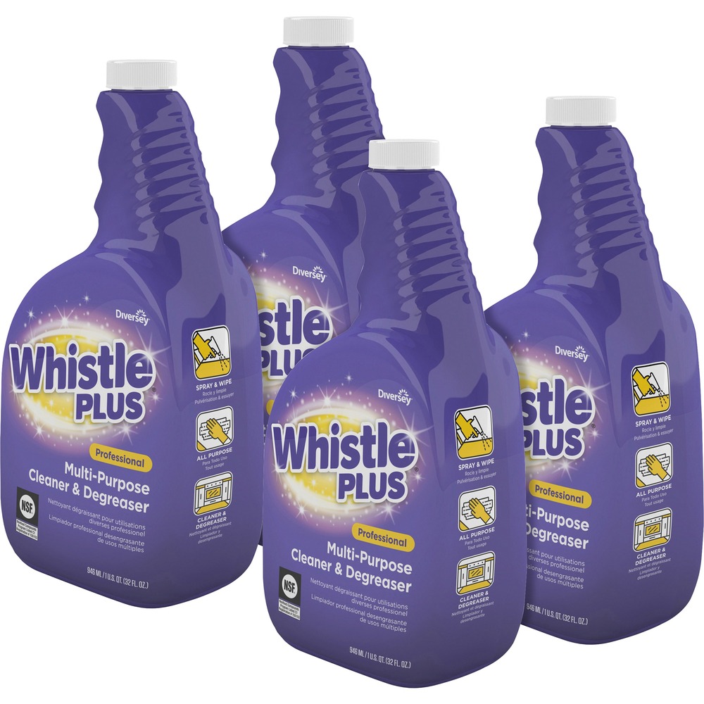 Diversey Whistle Plus Cleaner & Degreaser - Ready-To-Use - 32 fl oz (1 ...
