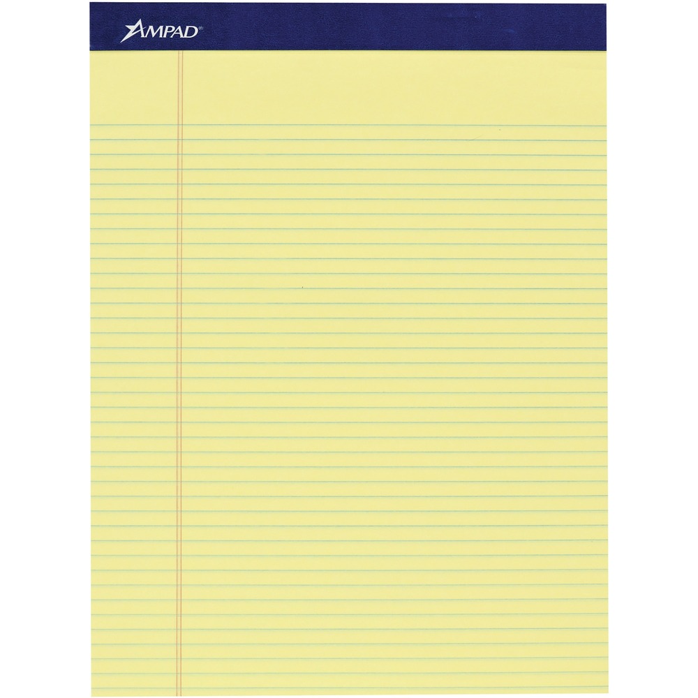Ampad Legal Ruled Writing Pad - 100 Sheets - Legal Ruled Front Ruling ...