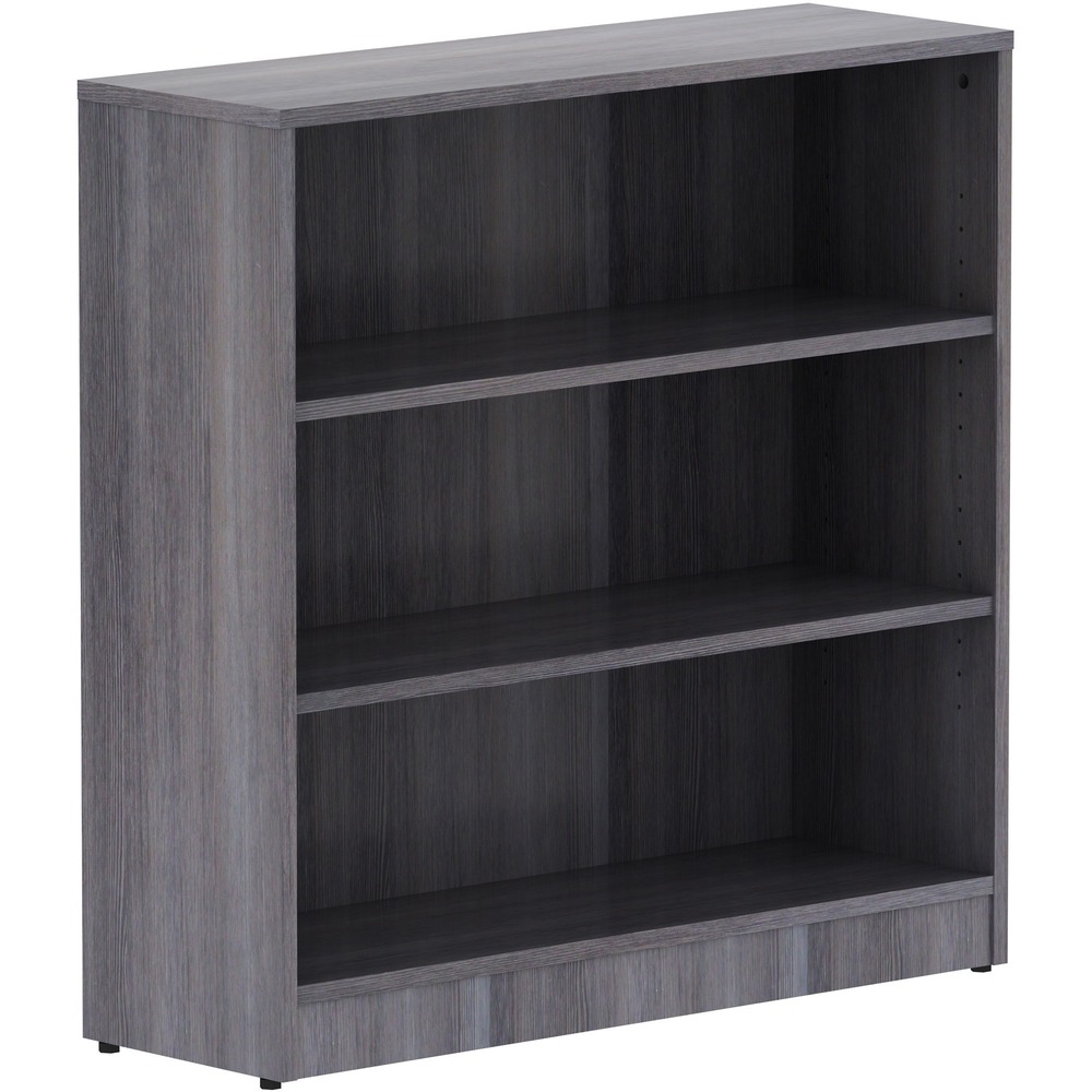 Lorell Laminate Bookcase - 36" Width x 12" Depth x 36" Height - 3 x ...