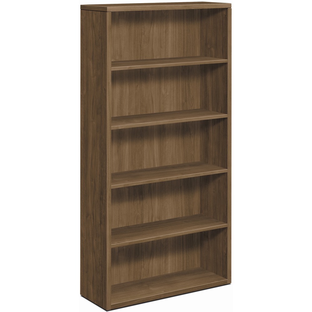 HON H105535 Bookcase - 71" Height x 36" Width x 13.1" Depth - 5 Shelve ...