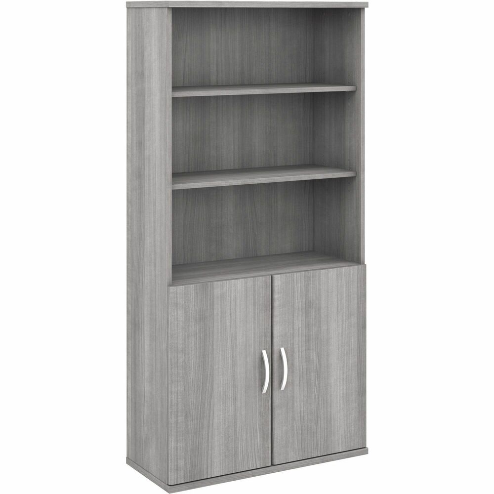 Bush Business Furniture Studio C 5 Shelf Bookcase with Doors - 72 ...