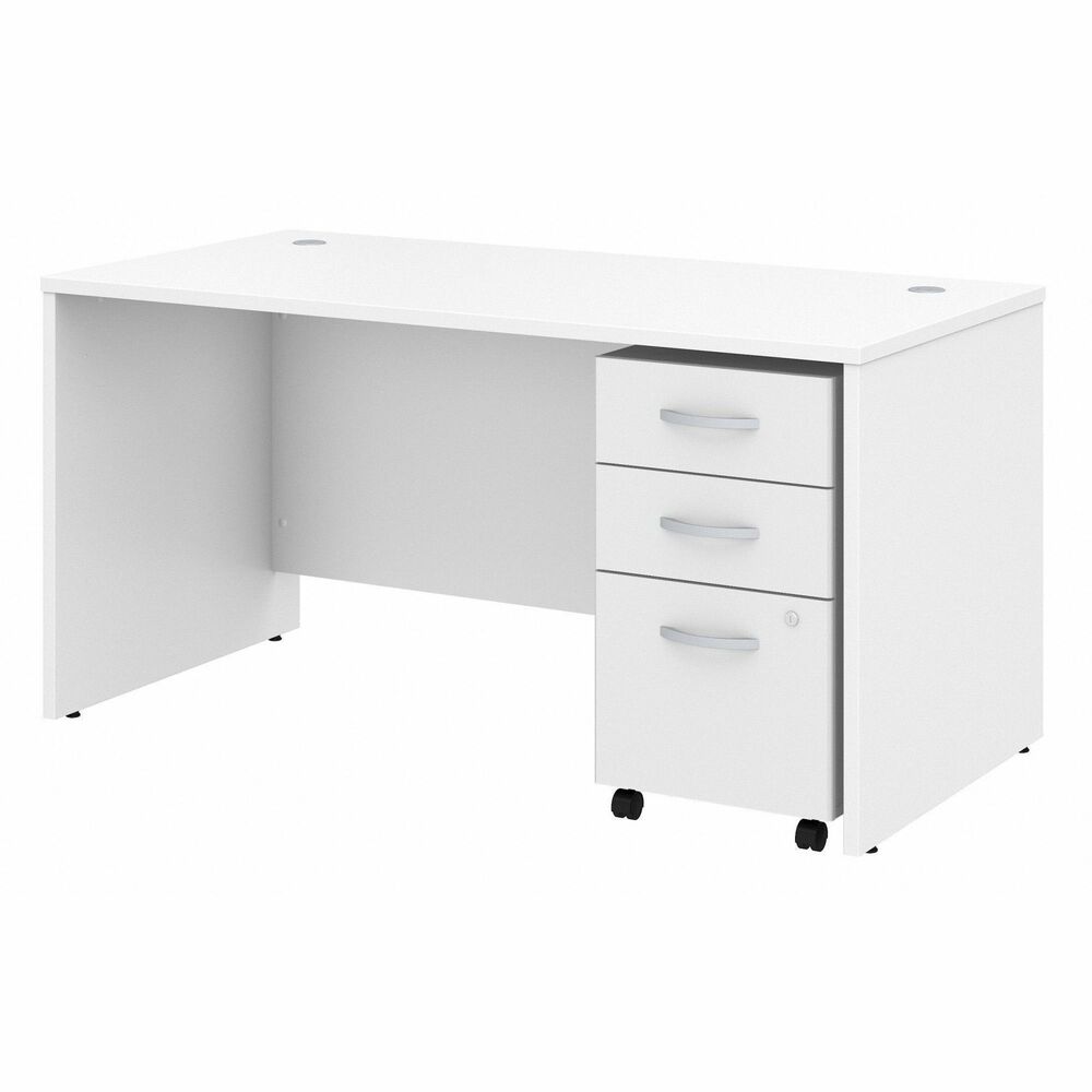 Bush Business Furniture Studio C 60W x 30D Office Desk with Mobile File ...