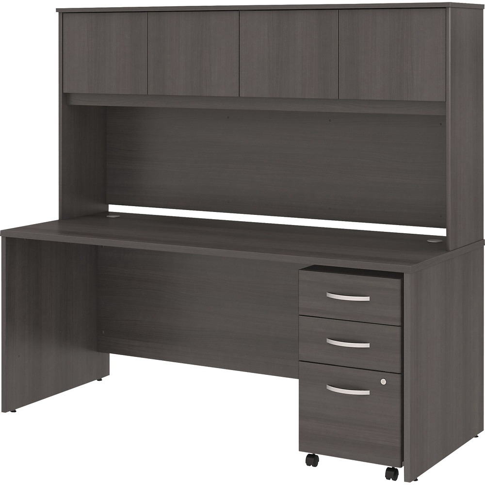 Bush Business Furniture Studio C 72W x 30D Office Desk with Hutch and ...